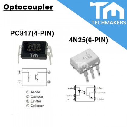 PC817 PC-817 (4pin) / 4N25(6pin) / MOC3010M(6pin) Photocoupler Photo ...