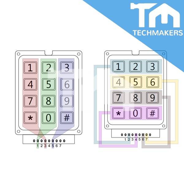 switch matrix arduino