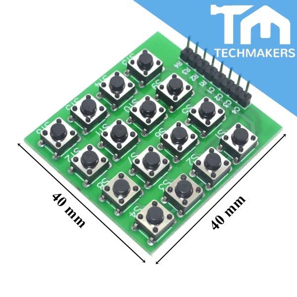 Pad Arduino NEXTION 16 Keys Matrix Keypad 4x4 Membrane Array Switch For Arduino Keyboard Module