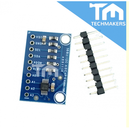 4-Channel ADS1115 ADS 1115 16-bit Analog to Digital Converter Module ...