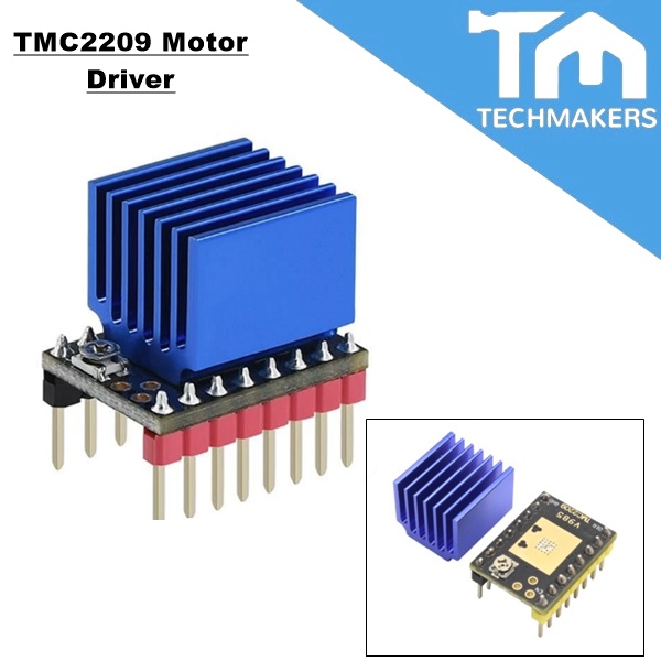 TMC2209 V2.0 Upgraded Version 3D Printer Stepper Motor Driver with Heat Sink TMC 2209 TechMakers